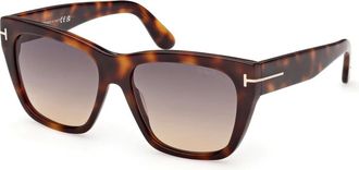Tom Ford Femme, Accessoires, Brun, Taille: 55 MM Flynn-02 Lunettes de soleil