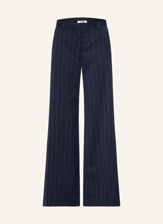 Maje Marlenehose Mit Glitzergarn blau