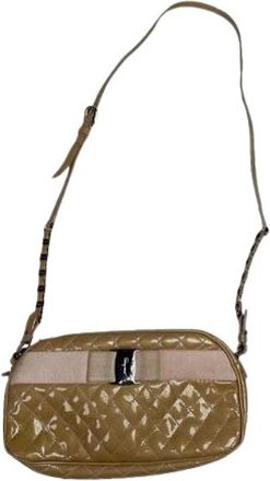 Ferragamo Sac bandouli&egrave;re vintage doccasion - Femme - Pre-owned - Beige - Taille: ONE Size