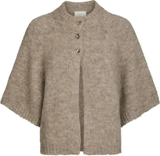Neo Noir Femme, Pulls, Beige, Taille: 38 FR Benuta Fluffy Knit Cardigan