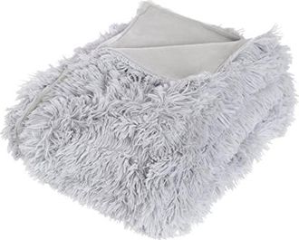 Atmosphera Atmosphera - Plaid - Fausse Fourrure - Gris - 120x160 cm