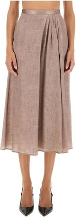 Kiton Femme, Jupes, Rose, Taille: 36 FR Midi Skirt