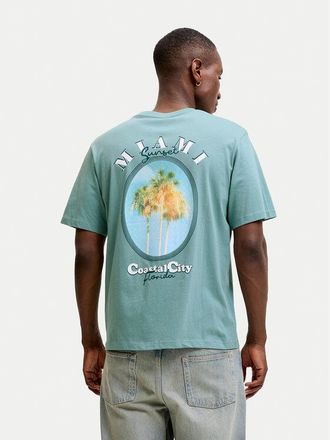 Jack & Jones Jack & Jones T-Shirt City Photoprint 12288353 Gr&uuml;n Regular Fit
