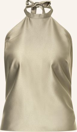 Juvia Neckholder-Top Sissy Aus Satin gruen