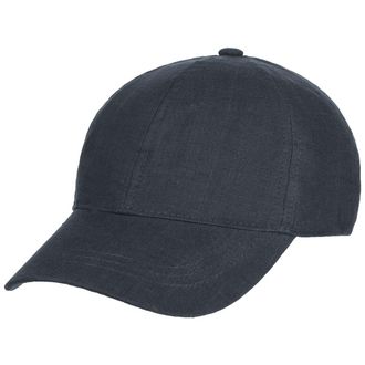 LIPODO Leinen Basecap Baseballcap Herren Damen Gr&ouml;&szlig;enverstellbar 6-Panel Cap Curved Brim Fr&uuml;hjahr Sommer Kappe dunkelblau One Size