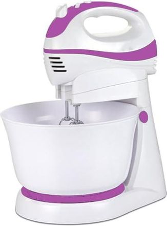 Royalty Line 2-in-1-Mixer RLHMS250T3, 300 W, 5 Geschwindigkeiten, 2,5-Liter-Schüssel, Edelstahlzubehör, ideal zum Backen und Kochen, elegantes und praktisches Desi