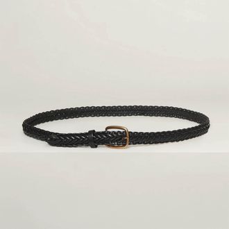 Reptiles House Fiamma - Geflochtener Lederg&uuml;rtel - Schwarz