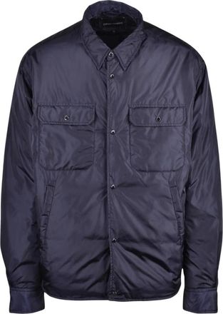 Emporio Armani Homme, Vestes, Bleu, Taille: 3XL Veste Chemise