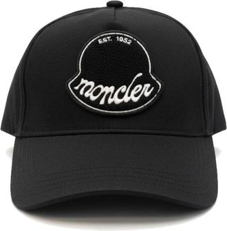 Moncler Homme, Accessoires, Noir, Taille: ONE Size Logo Cap