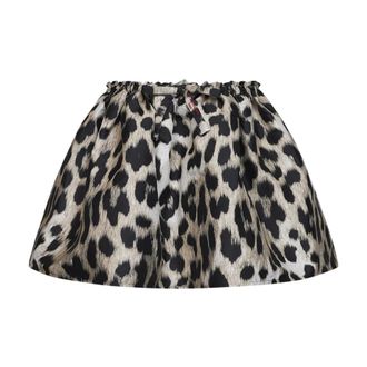 Givenchy Mini Faltenrock aus Leo-Jacquard - - Skirts - Damen - Mehrfarbig - S