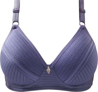 Generic Seins &agrave; donner pour les femmes, bretelles r&eacute;glables, couverture compl&egrave;te, soutien-gorge confortable sans armature, soutien-gorge sans armatures, bleu,