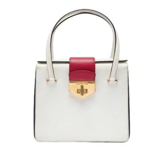 Prada Sac &agrave; main vintage doccasion - Femme - Pre-owned - Blanc - Taille: ONE Size