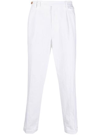 Brunello Cucinelli pantalon à coupe droite - Blanc