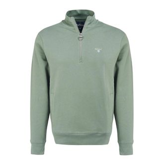 Barbour Homme, Sweatshirts et sweats à capuche, Vert, Taille: 2XL Pull Rothley à Demi-Zip