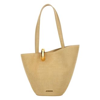 Jacquemus Femme, Sacs, Beige, Taille: ONE Size Asymmetric Medium Bucket Bag