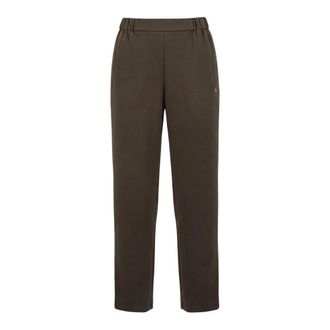 ottod'Ame Gabardine Straight Hosen - - Trousers - Damen - Gr&uuml;n - S