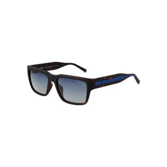 Timberland Braune Polarisierte Rechteckige Sonnenbrille mit Etui - - Accessories - Herren - Braun - ONE SIZE