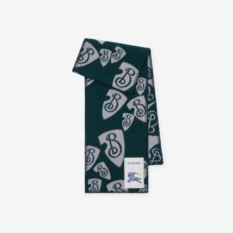 Burberry &Eacute;charpe en laine Cascading B Shield