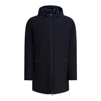 Herno Resort Parka in Travel Nylon Ponente - - Coats - Herren - Blau - 4XL