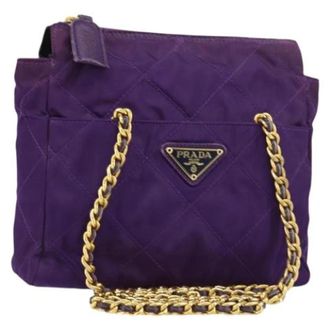 Prada Pre-owned Vintage Nylon Schultertasche - - Pre-owned - Damen - Lila - ONE SIZE
