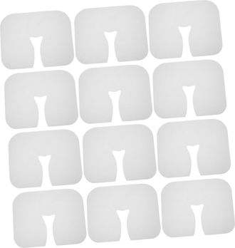 FOMIYES 600 Stück Bauchkissen Kopfstützenbezug aus Vliesstoff Gesichtskissenmatten Massagetisch-Gesichtslochabdeckung Massageabdeckung Kopfkissenbezüge Kissen