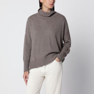 Lisa Yang Pullover Heidi aus Kaschmir in Tr&uuml;ffel