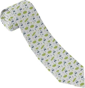Generic Cravate Pour Hommes Illustration De Voiturette De Golf De Dessin Anim&eacute; Classique Necktie R&eacute;glable Cravates Homme Pour F&ecirc;te Travail &Eacute;v&eacute;nements