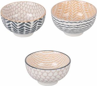 Villa D'Este Home Tivoli 6er Set Schale rund &Oslash; 11,8 cm Porzellan Doppeldekor Soho