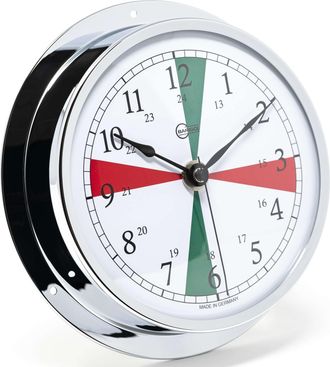 Barigo 611CRFS Viking Quarz-Schiffsuhr Funksektor 155 x 35 mm, mit Messinggeh&auml;use verchromt, Mineralglas, 3-Minuten-Sperrsegmenten