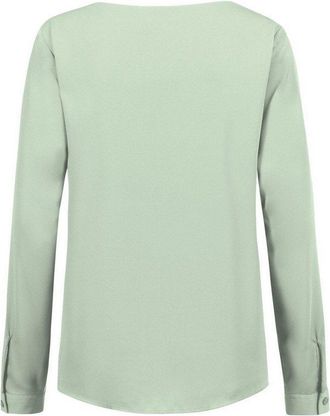 Greiff Langarmbluse Greiff CHIFFON Damen Chiffon-Bluse Langarm Rundhals Regular Schwarz 40