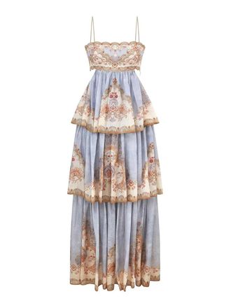 Zimmermann Maxi Robe - Multicolore