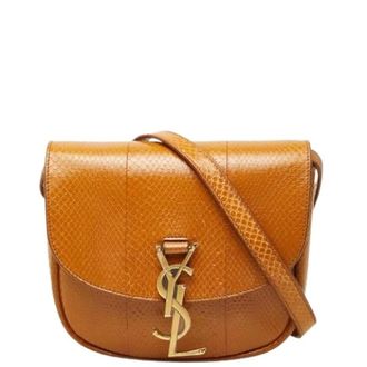 Saint Laurent Sac bandouli&egrave;re Kaia en python Pre-owned - Femme - Pre-owned - Brun - Taille: ONE Size