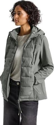 Street One 2005332 Veste Softshell à mélange structuré, Fresh Sage, 40 Femmes