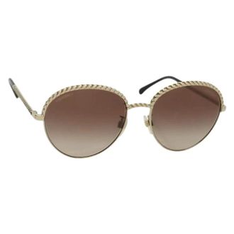 Chanel Pre-owned Vintage Sonnenbrille - - Pre-owned - Damen - Braun - ONE SIZE