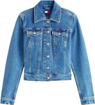 Tommy Jeans Femme, Vestes, Bleu, Taille: 42 FR Vivianne Denim Jacket