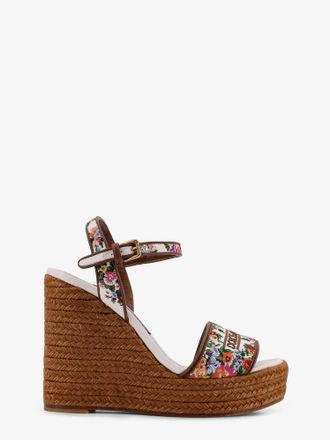Dolce & Gabbana Raffia sandals with floral embroidery - DOLCE & GABBANA - gender_Woman