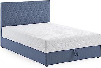 Atlantic Home Collection ATLANTIC home collection Stauraumbett Benita, mit Taschenfederkern 120 x 200 cm Hellblau