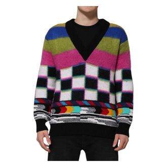 Dolce & Gabbana V-neck Pullover Sweater - - Knitwear - Herren - Mehrfarbig - 2XS