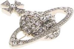 Vivienne Westwood Bas Relief Brosche - - Accessories - Damen - Wei&szlig; - ONE SIZE