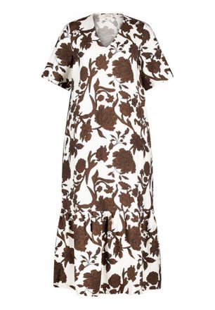 Cartoon Midikleid Damen mit Volant