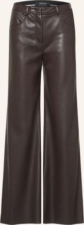 Marc Cain Hose Warri In Lederoptik braun