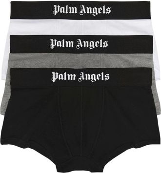 Palm Angels Cotton-Blend Boxer Shorts
