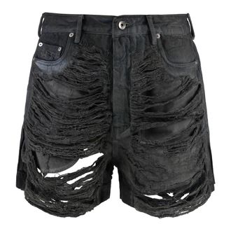 Rick Owens Geth Cut-Off Distressed Shorts - - Shorts - Herren - Grau - W32