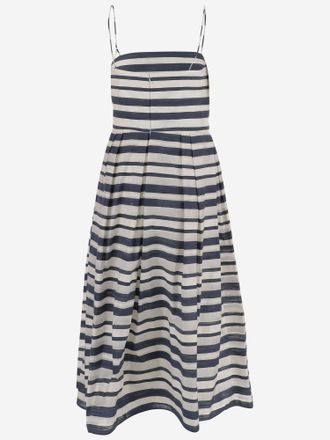 Lauren Ralph Lauren Womens Dress Striped Cotton Blend Multicolour