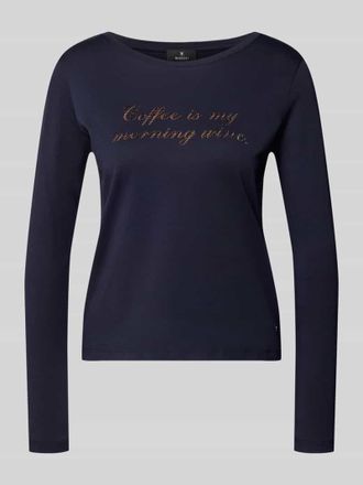 Monari Regular Fit Longsleeve aus reiner Baumwolle