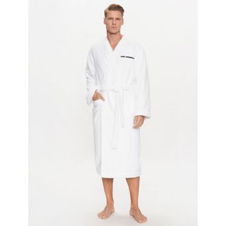 Karl Lagerfeld Bademantel Ikonik 230M2185 Wei&szlig;
