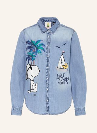 Princess Goes Hollywood Princess Goes Hollywood Jeansbluse Mit Schmuckperlen blau