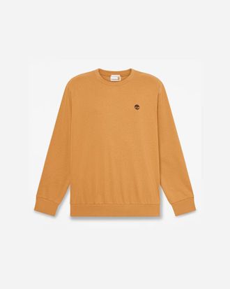 Timberland Oyster River Sweatshirt mit Rundhalsausschnitt f&uuml;r Herren in Gelb, Herren, Gelb, Gr&ouml;&szlig;e