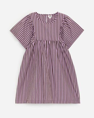 Arket Kleid Aus Baumwoll-Popeline -Lila