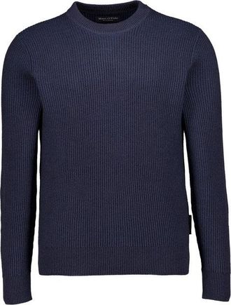 Marc O'Polo Herren Pullover blau unifarben